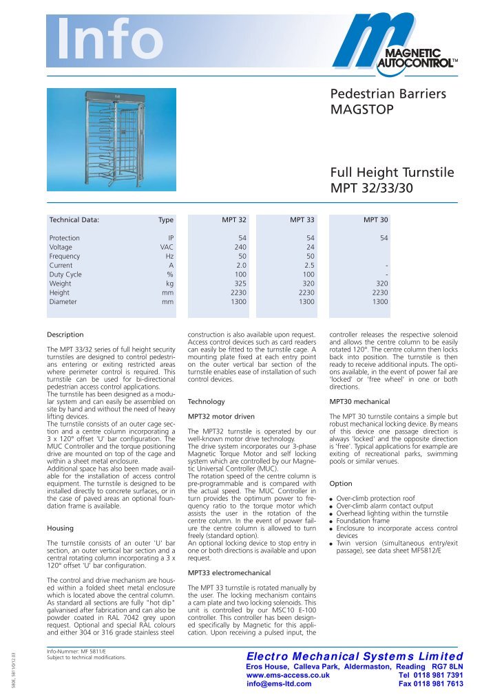 Full-Height-Turnstile Magazines