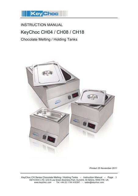 INSTRUCTION MANUAL - Keychoc