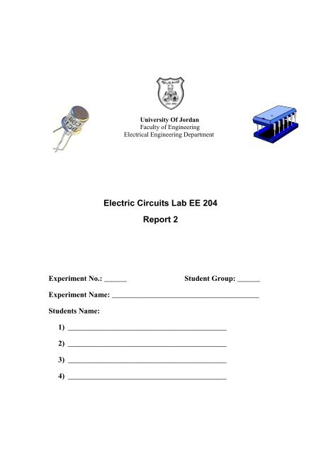 Electric Circuits Lab EE 204 Report 2 - FET