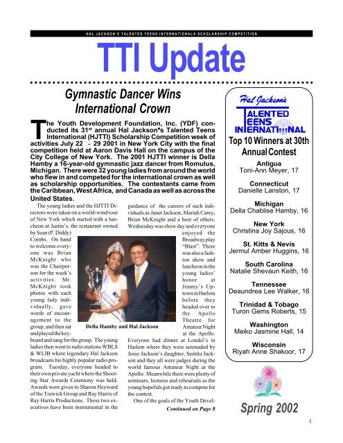 2002 Della.p65 - Hal Jackson's Talented Teens!