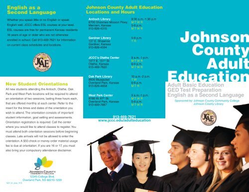 Adult Education Brochure - Johnson County Community College