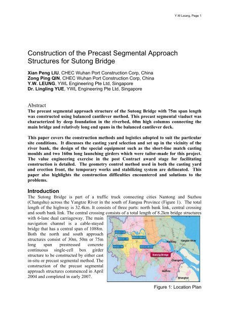 Construction of the Precast Segmental Approach Structures for ...