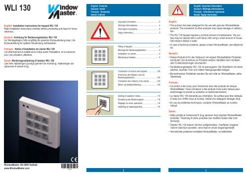 Bedieningspaneel (WLI 130) - Velux
