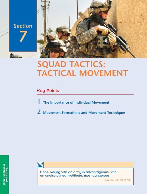 Squad Tactics Tactical Movement.pdf - UNC Charlotte Army ROTC