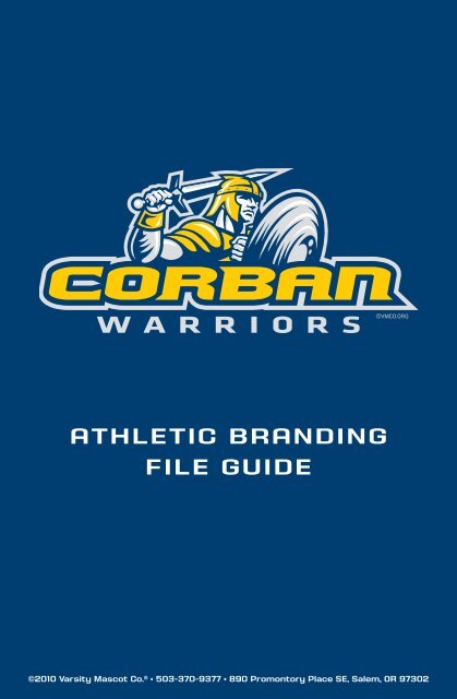 ATHLETIC BRANDING FILE GUIDE - Corban University