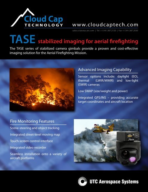 TASE Gimbals - Firefighting-1 - Cloud Cap Technology