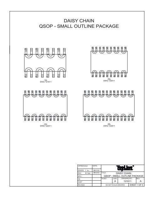 DAISY CHAIN QSOP - SMALL OUTLINE PACKAGE