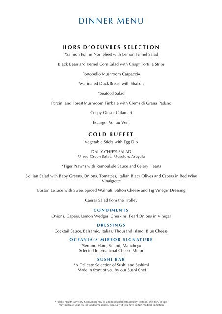 sample-terrace-cafe-dinner-buffet-menu-oceania-cruises