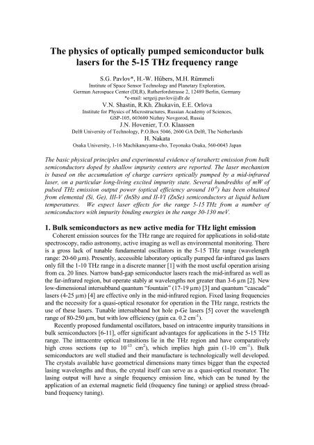 Example of IEEE/LEOS symposium paper