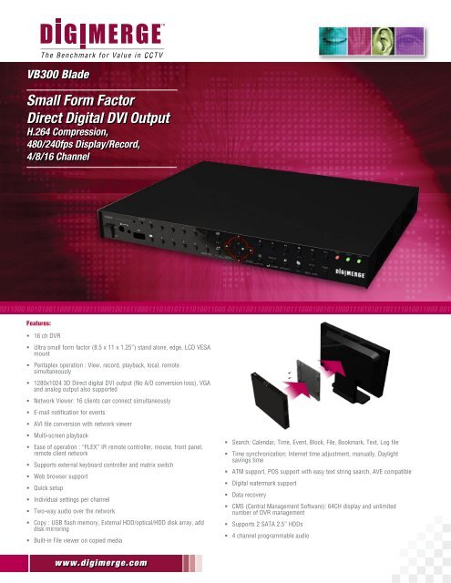 VB300 Series Spec Sheet - Digimerge