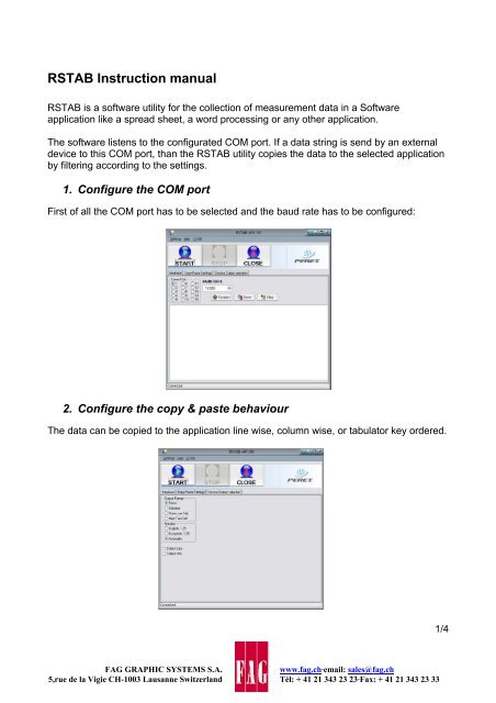 RSTAB Instruction manual