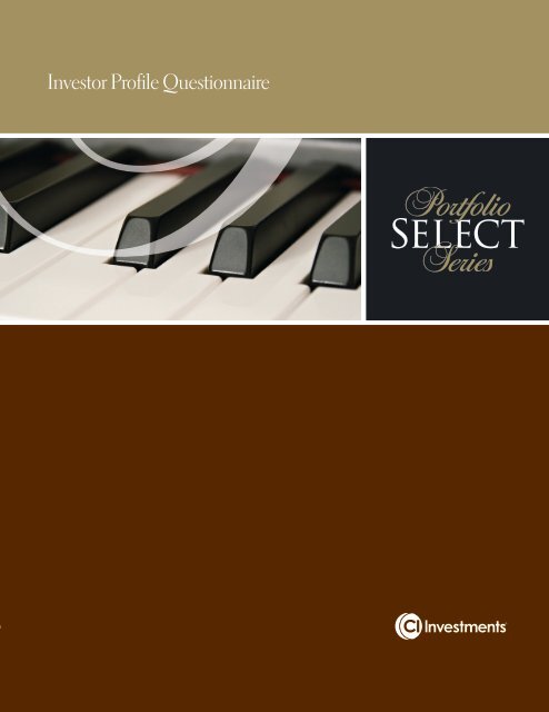 Investor Profile Questionnaire - CI Investments