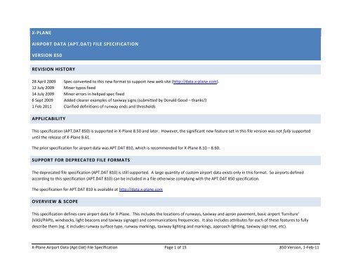 (Apt.dat) File Specification - X-Plane airport & navigation data