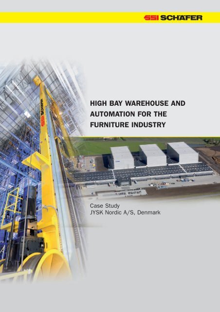 high bay warehouse and automation for the furniture industry