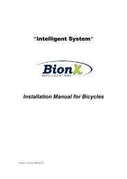BionX Diagnostic Manual