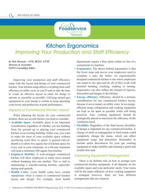 Cooking Ergonomics Improving Your Production and Staff Efficiency