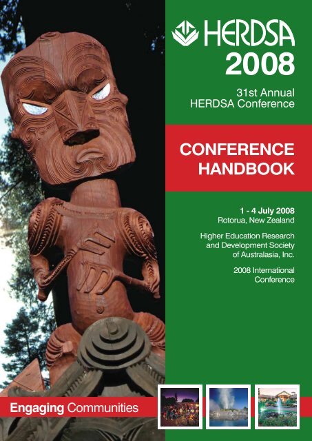 CONFERENCE HANDBOOK - HERDSA 2013 conference
