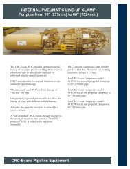 MANUAL INTERNAL LINE-UP CLAMP CRC-Evans Pipeline ...