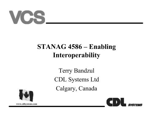 STANAG 4586 â Enabling Interoperability