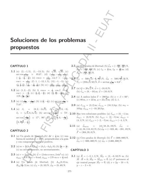 Soluciones de los problemas propuestos