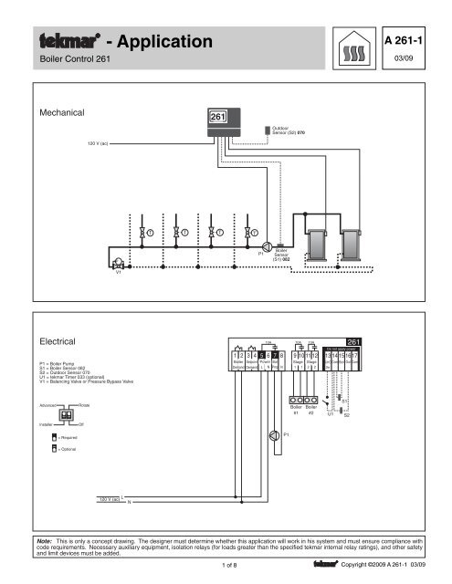 Tekmar 261 Application Brochure