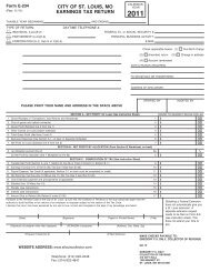 Forms W-10/P-10 Plain: (Fillable) - City of St. Louis