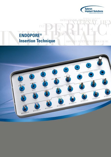 Endopore implants with Internal Connection, One-Stage ... - Optident