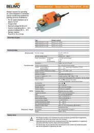 Technical data sheet Damper actuator LM230ASR - Belimo