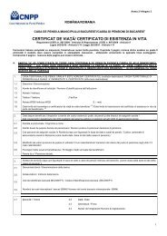 Formular E 205 RO - Atestat privind cariera de asigurat in Romania