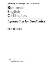 CEC Reading & Writing Test - Sample Paper 1 - Cambridge ESOL