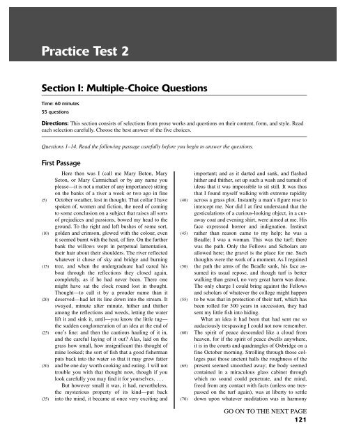 Here is the multiple choice practice test - Mr. Nichols's Class