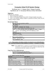 Computer-Aided VLSI System Design