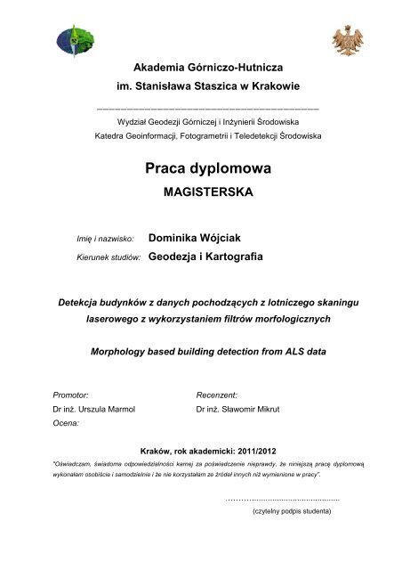 Praca dyplomowa - AGH
