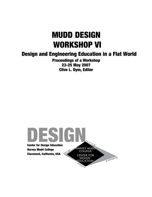 MUDD DESIGN WORKSHOP VI - Harvey Mudd College