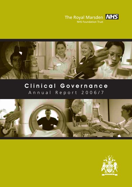 Clinical Governance Annual Report 2006/7 - The Royal Marsden