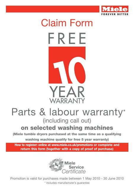 10 Year Claim Form AW (Page 1) - E-Merchant