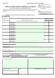 Official copy of register of title - Sample - Land Registry