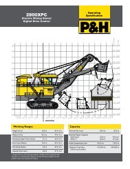 P&H 4100XPC DC Operating Specification - P&H MinePro Services