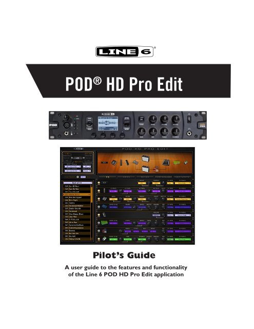 Line 6 POD® HD Pro Edit Pilot's Guide (v2.0, Rev. A) - Musifex