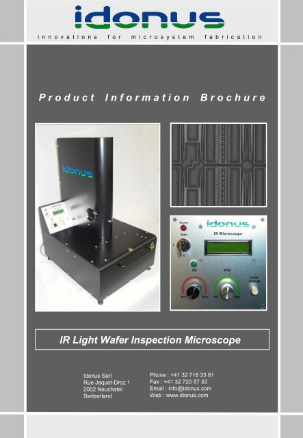 P roduct I nformation B rochure IR Light Wafer Inspection ... - OAI