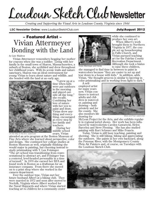 Newsletter Desk - Loudoun Sketch Club