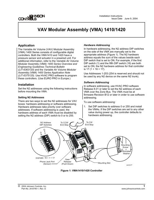 VAV Modular Assembly (VMA) - Categories On Acme Control ...