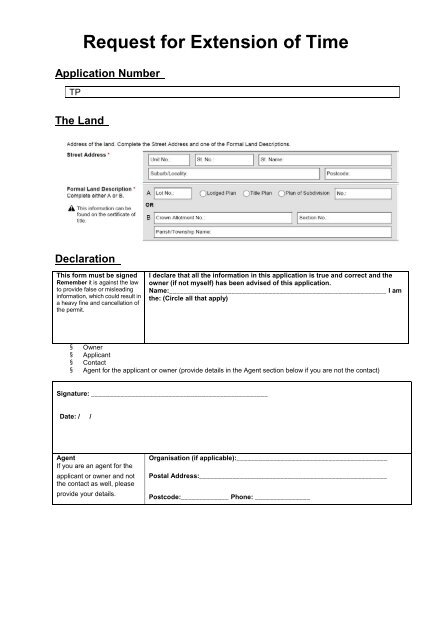 Request for Extension of Time