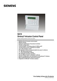 SI120 Sintony® Intrusion Control Panel