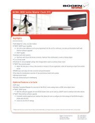 MCDS4 - Bogen Engineered Systems