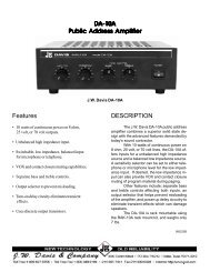 DA-60A - JW Davis & Company