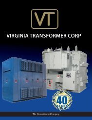 Spec Sheet - Virginia Transformer Corp