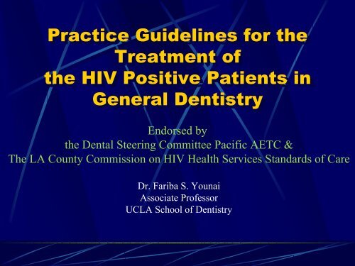Practice Guidelines For The Treatment Of The HIV - Department of ...