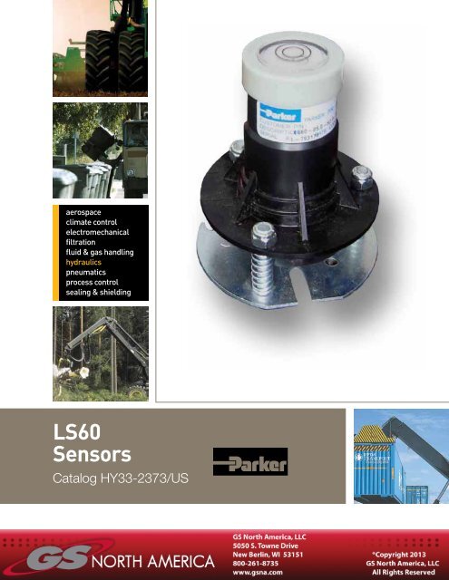 Dual axis, Non-Contact, IP67, Level Sensor LS60 - GSNA.com