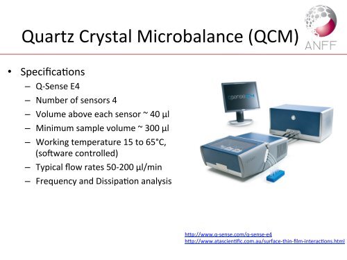 Quartz Crystal Microbalance (QCM)